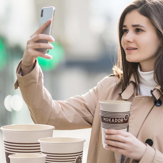 Paper coffee cup Mokador Coffee to Go